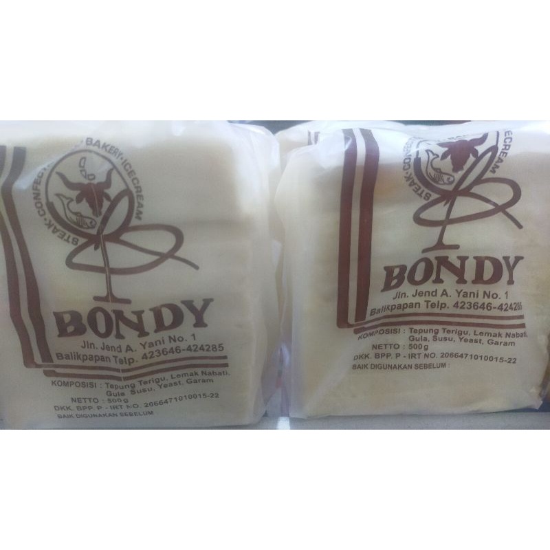 Jual Roti Tawar merk Bondy (harga tertera adalah per bks) | Shopee ...