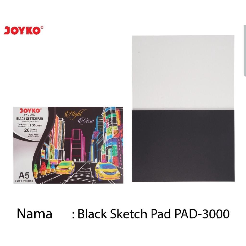 Jual Black Sketch Pad PAD-3000 (PCS) | Shopee Indonesia