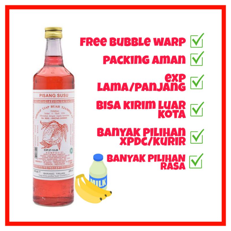 Jual Syrup Tjampolay rasa Pisang Susu Exp Panjang DES 2025 Oleh oleh ...