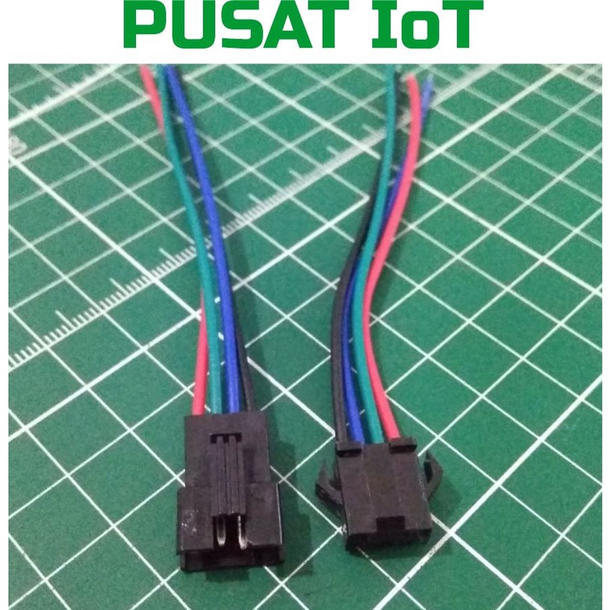 Jual 4P Socket Terminal Kabel Jantan Betina Konektor SM 4 Pin | Shopee ...