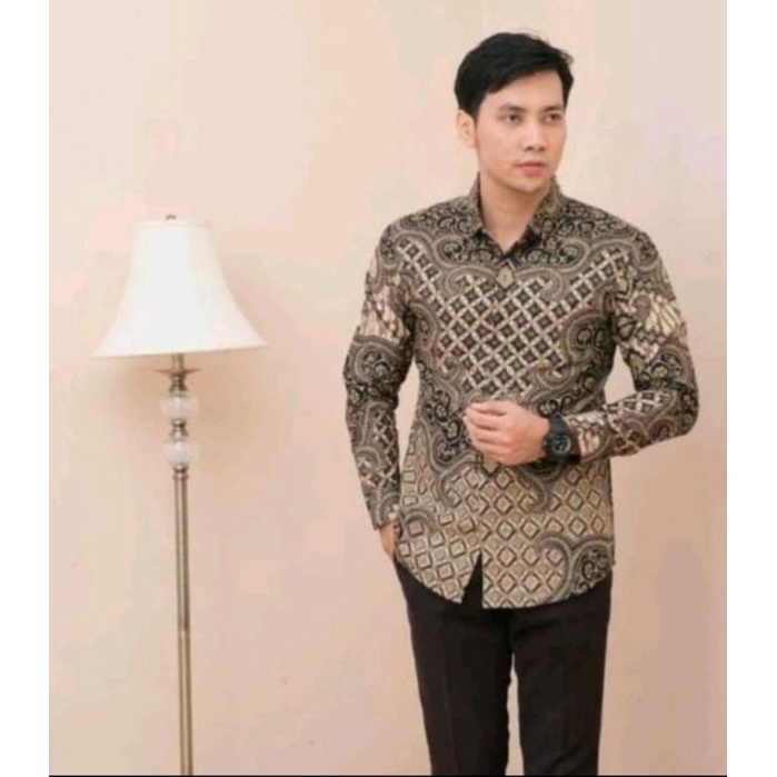 Jual BATIK BOLO DEWO Motif Kasatrian Hem Atasan Kemeja Baju Batik Pria ...