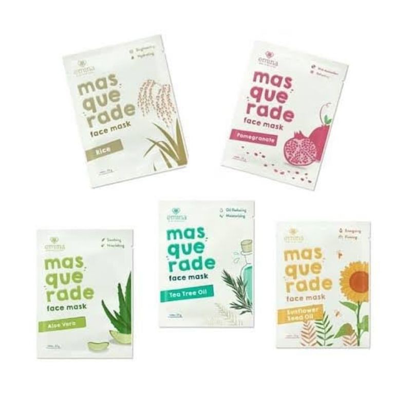 Jual Emina Masquerade Face Mask 23 g - Masker Wajah | Aloe Vera | Rice ...