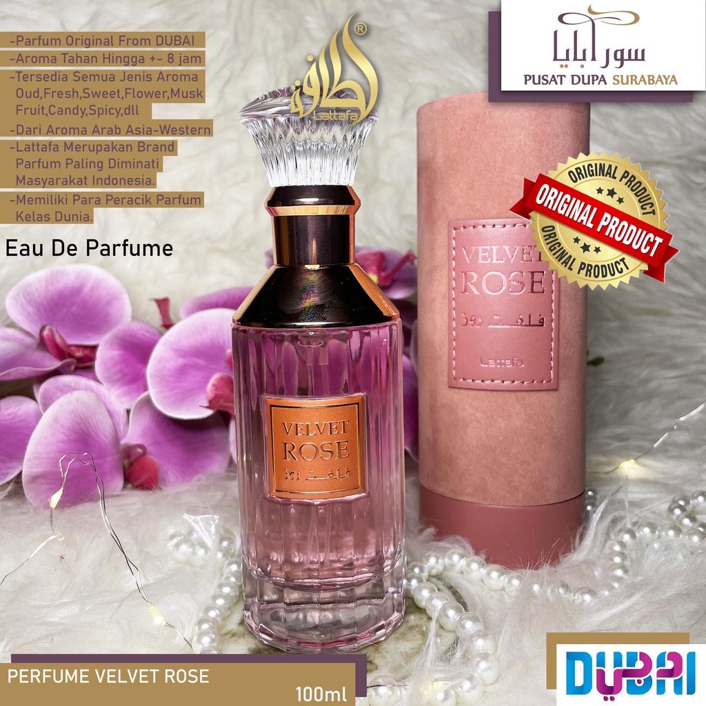 Jual Parfum Asli Arab Original Premium Lattafa/Dubai/Velvet Rose/Aroma ...