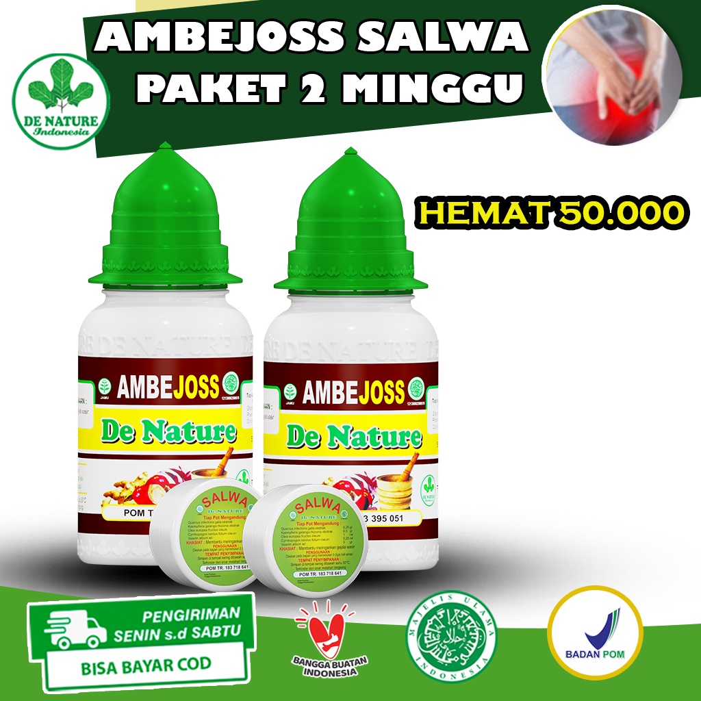 Jual Obat Wasir Ambeien Ambeyen De Nature Paket 2-4 Minggu | Shopee ...