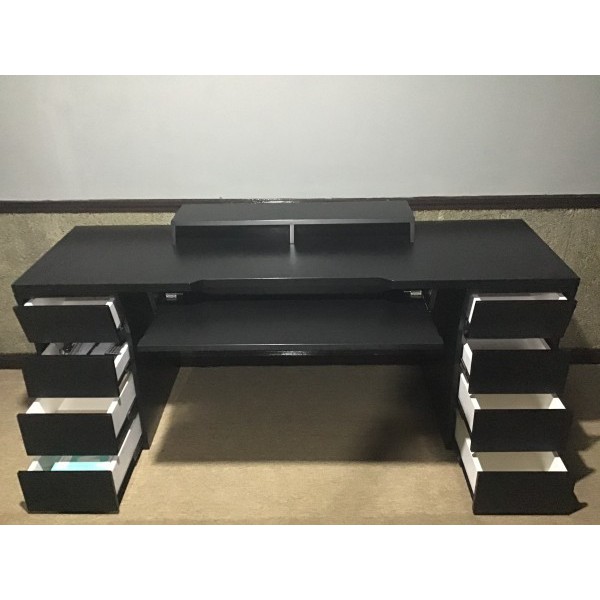 Jual Meja Komputer Gaming PC Desk RGB Murah 200x60 Meja DJ Meja musik ...