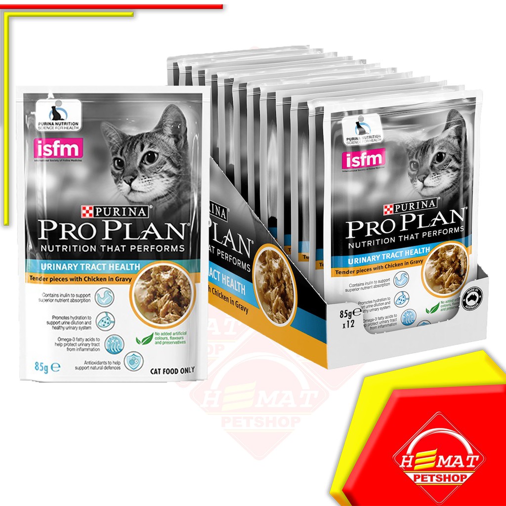 Jual Makanan Kucing Basah Pro Plan Urinary 85 Gram Pouch Sachet Wet ...
