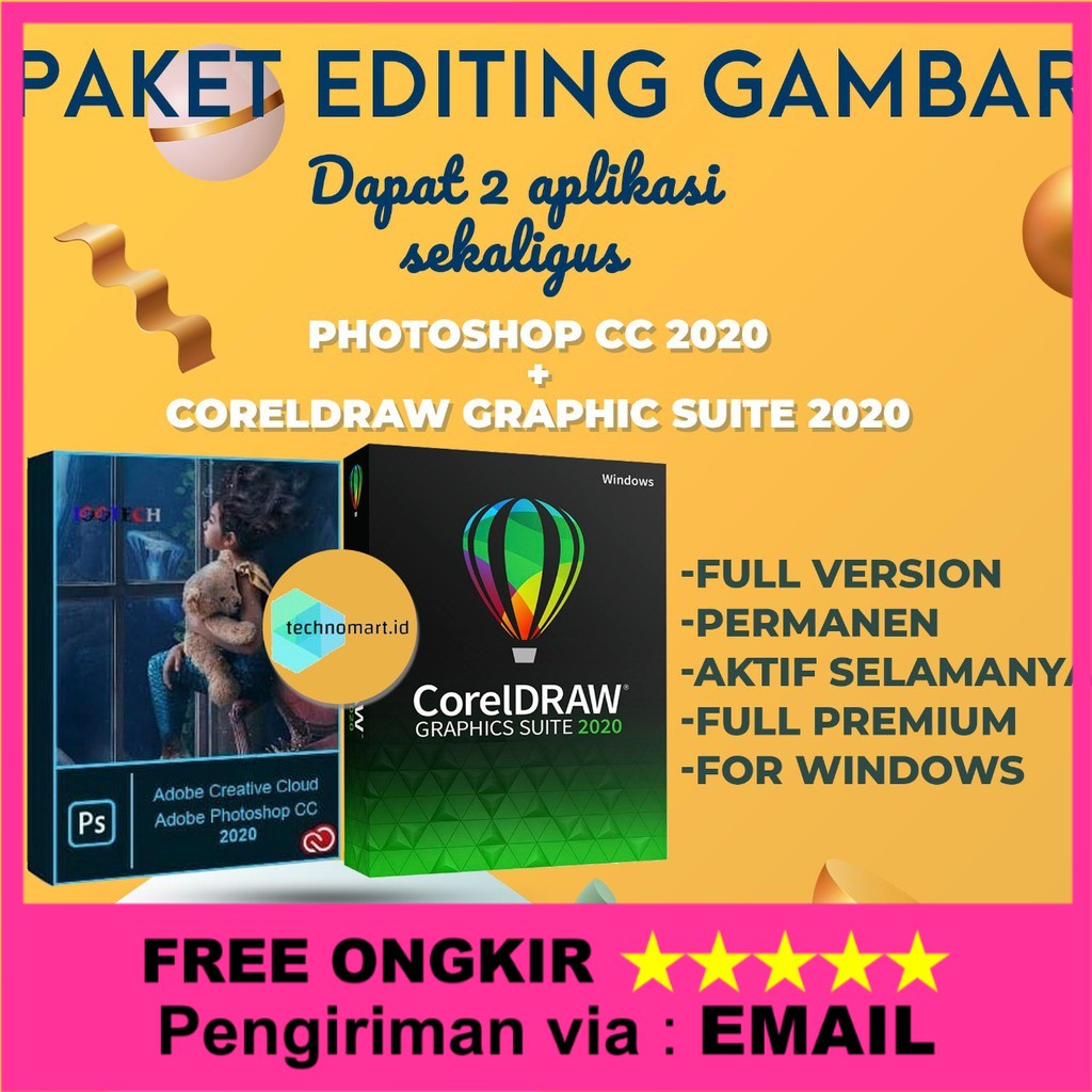Jual Corel Draw 2020 Full Version - Aplikasi Grafik Desain Edit Gambar Foto Ilustrasi Coreldraw ...