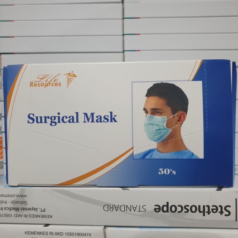 Jual Masker Medis 3ply Masker Earloop 3 ply Masker Bedah Surgical Mask ...
