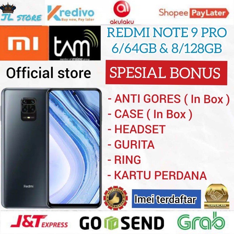 Jual REDMI NOTE 9 PRO 6/64GB & 8/128GB GARANSI RESMI XIAOMI | Shopee ...