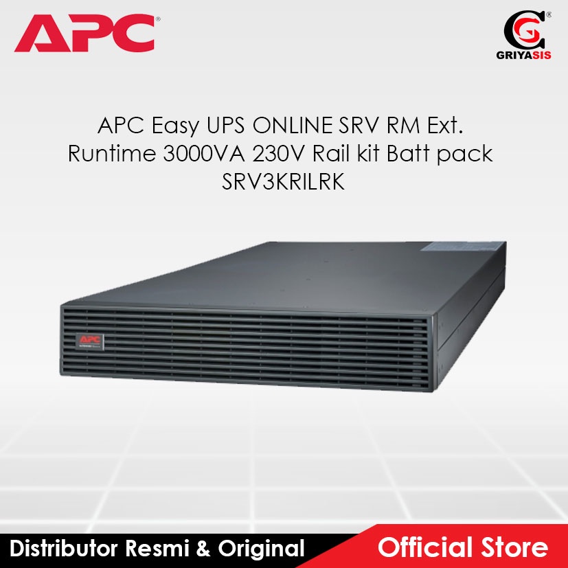 Jual APC Easy UPS ONLINE SRV RM 3000VA 230V Rail kit SRV3KRILRK ...