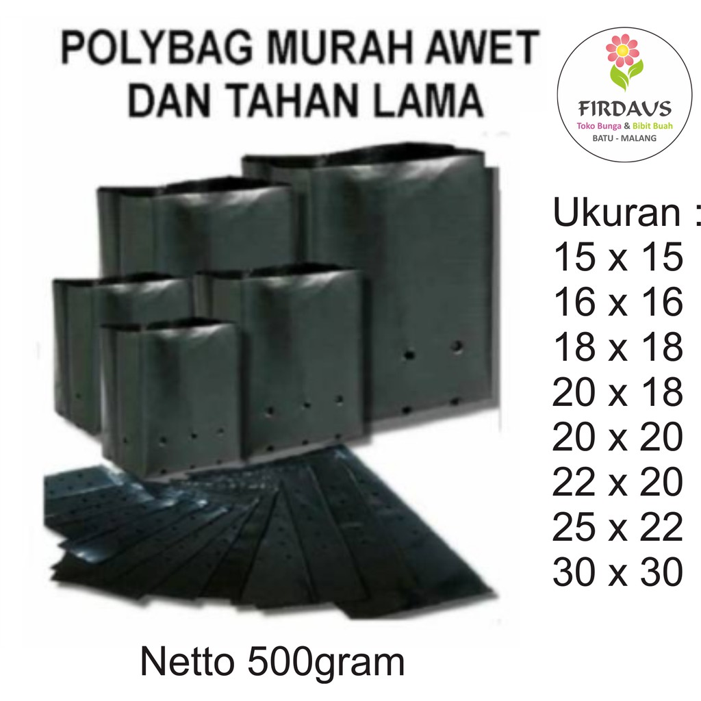Jual POLIBAG/ POLIBAG TANAMAN /POLIBEK/ KANTONG TANAMAN / POLYBAK ...