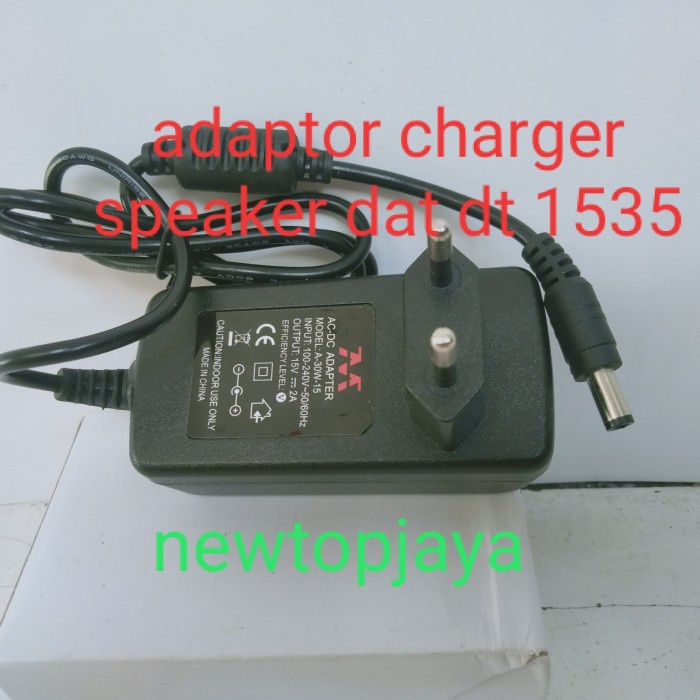 Jual adaptor charger cas speaker dat dt 1535 | Shopee Indonesia
