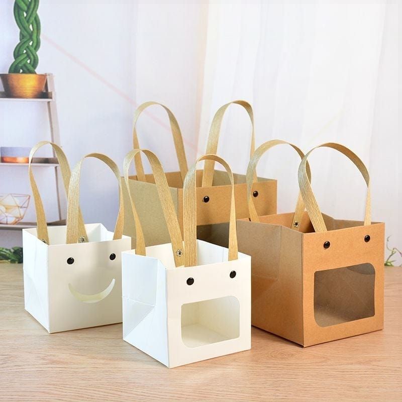 Jual NANA PAPER BAG KANTONG HADIAH /GIFT BAG POLOS WINDOW/TAS HADIAH GB ...
