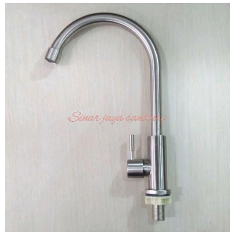 Jual Kran sink pipa stainless 304 / Kram cuci piring stainless 304 ...