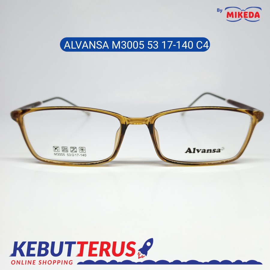 Jual Mikeda - Frame Kacamata Alvansa M3005 C4 + Lensa ( Minus / Cylinder ) | Shopee Indonesia