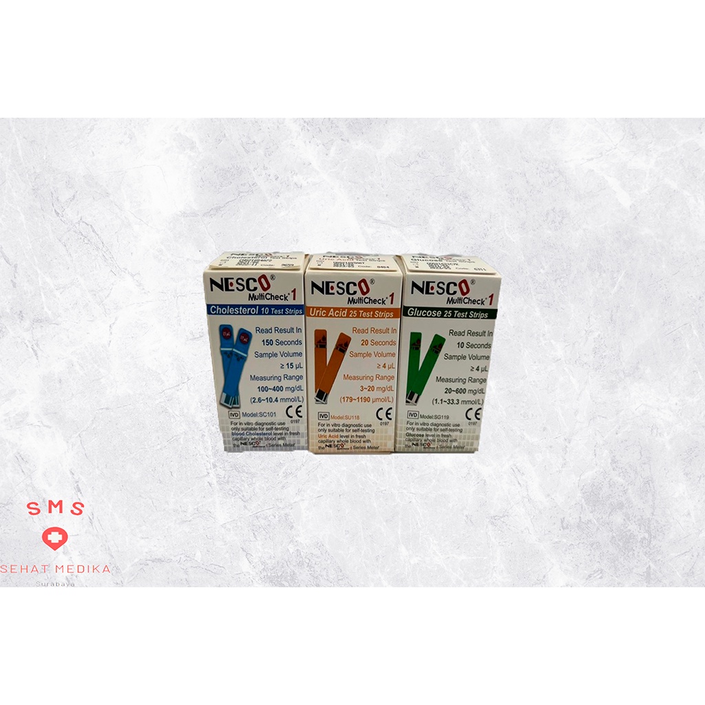 Jual STRIP NESCO / NESCO CHOLESTROL / NESCO URIC ACID / NESCO GLUCOSE ...