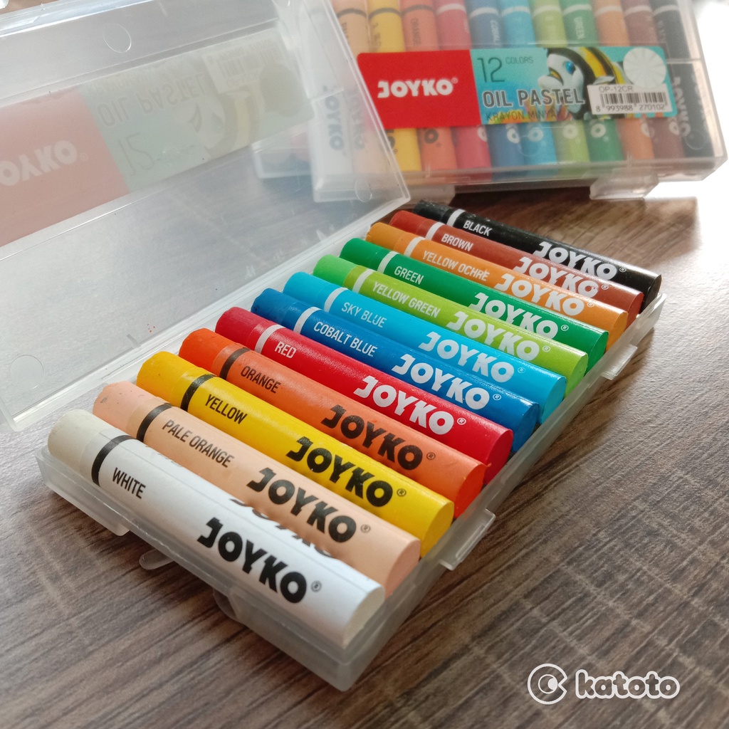 Jual CRAYON JOYKO MINI 12 WARNA OIL PASTEL NON TOXIC JOYCO TITI JOIKO | Shopee Indonesia