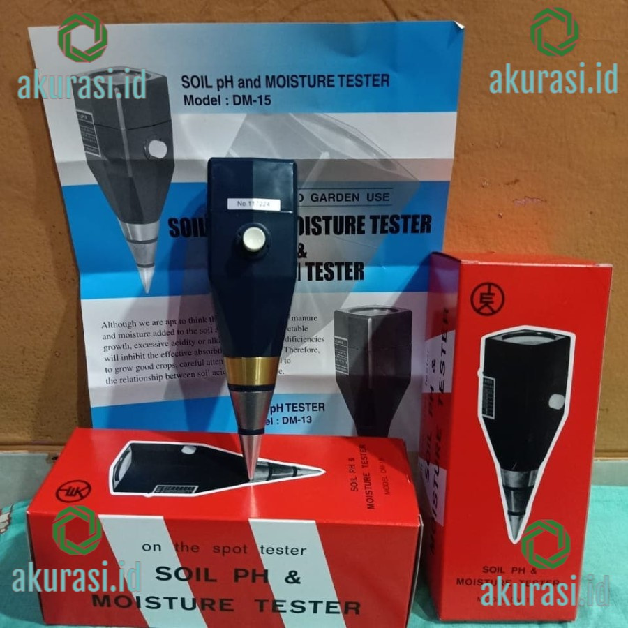 Jual Soil pH Moisture Meter DM15/Alat ukur kelembapan dan pH Meter ...