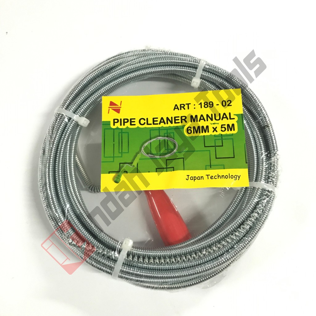 Jual NANKAI Pipe Cleaner 5 Meter - Pembersih Pipa Tersumbat Drain Cleaner | Shopee Indonesia
