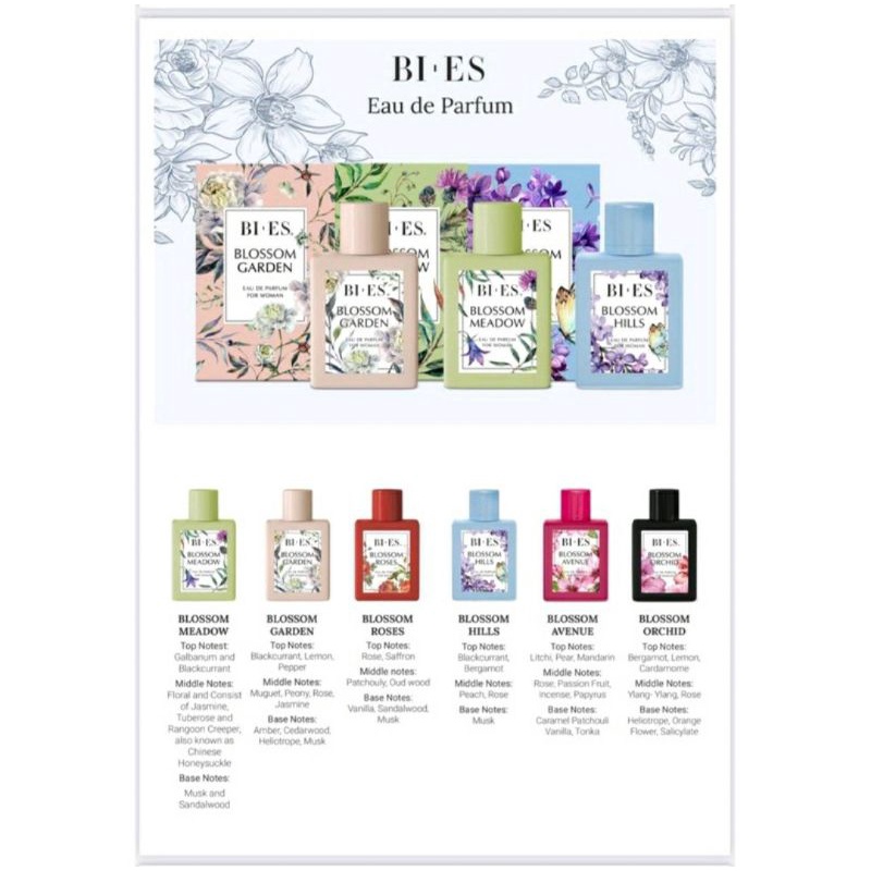 Jual PARFUM ORIGINAL BIES BLOSSOM ROSES MEADOW HILLS 100ML EDP | Shopee ...