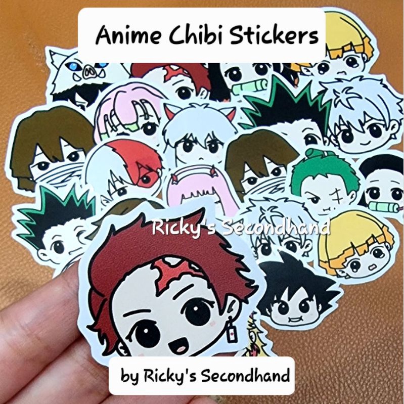 Jual Anime Chibi Stickers by Ricky's Secondhand - Waterproof Anti Air ...