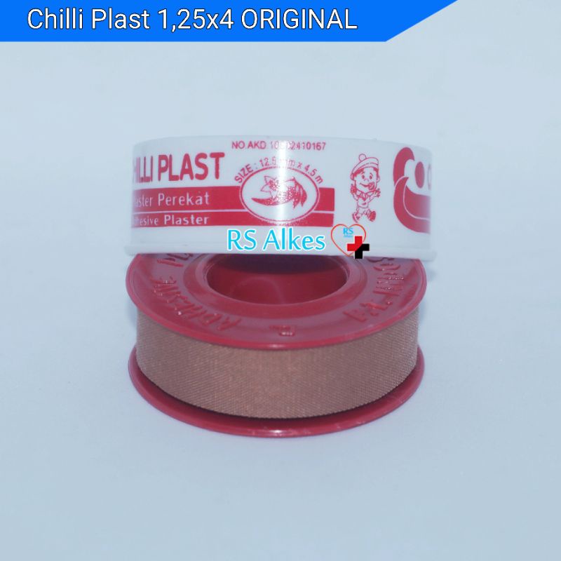 Jual Chilli Plast 1,25 mm x 4,5 m Plester Medis Chili Plast Plester ...