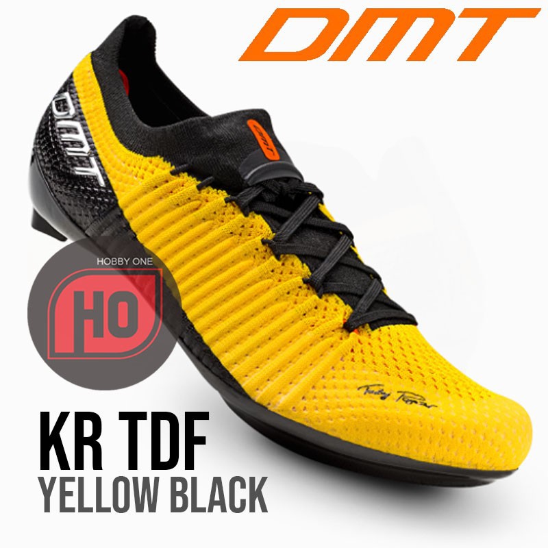 Jual DMT KR TDF YELLOW BLACK Anatomic Carbon - Sepatu Cleat Road Bike ...
