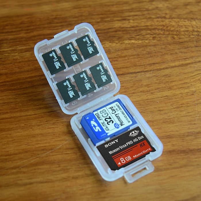 Jual Tempat Memory Card Case 8 In 1 - Kotak SD Card NEW HIGH QUALITY ...