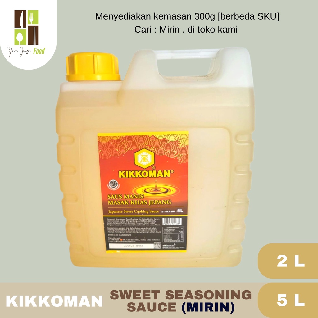 Jual Kikkoman Sweet Seasoning Sauce Halal Cuka Sushi Mirin [2L/5L ...