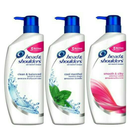 Jual Head & Shoulder Shampoo Botol Pompa Biru / Hijau / Kuning / Pink ...
