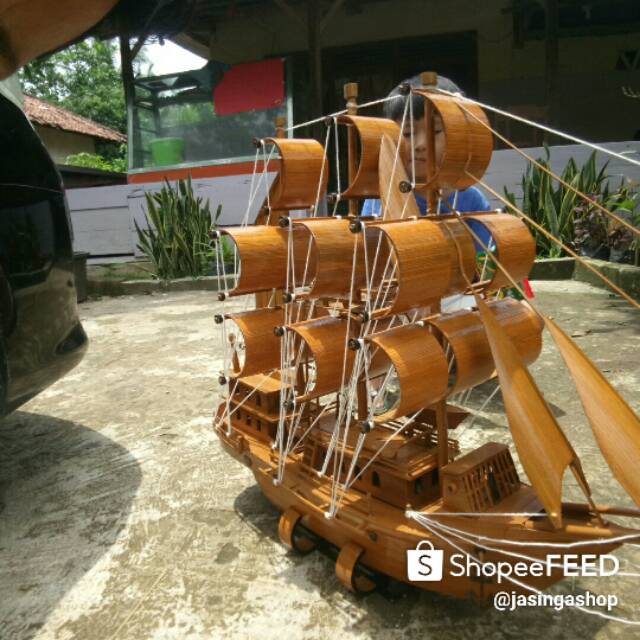 Jual Miniatur Perahu Pinisi Nusantara | Shopee Indonesia