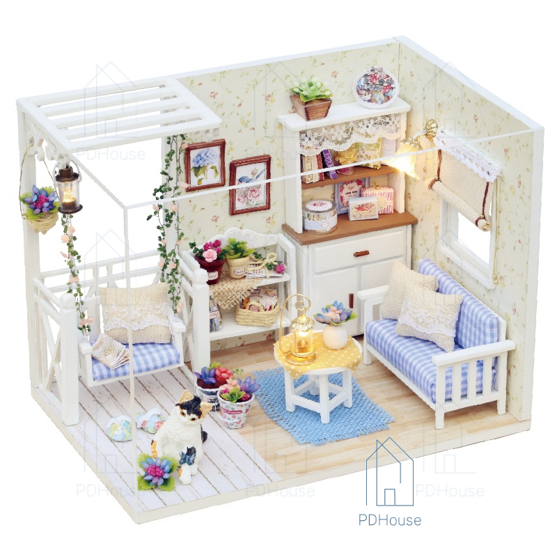 Jual (PDH) CUTE ROOM - DIY HOUSE MINIATURE KITTEN DIARY / MINIATUR ...