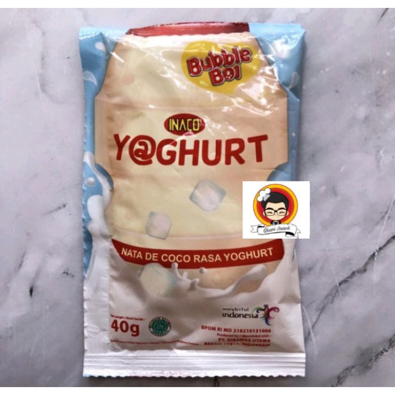 Jual Inaco bubble boi Yaghurt Yoghurt 40gr - nata de coco nikmat ...