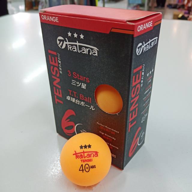 Jual Bola pingpong ping pong tenismeja tenis meja katana tensei 3 *isi 6 original | Shopee Indonesia