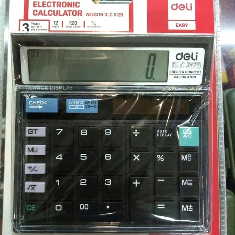Jual Kalkulator Deli Dlc 512B (12 Digit ) | Shopee Indonesia