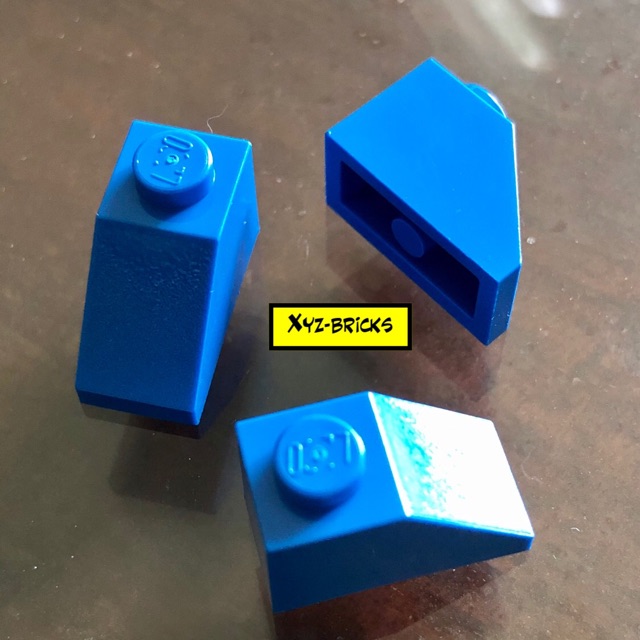 Jual LEGO PARTS 4121936 - Roof Tile 1x2 45 Degrees Bright Blue | Shopee ...