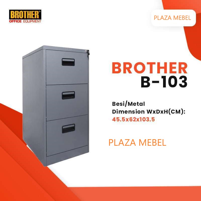 Jual Filling Cabinet Brother 3 Laci Besi Arsip / Filing Cabinet ...