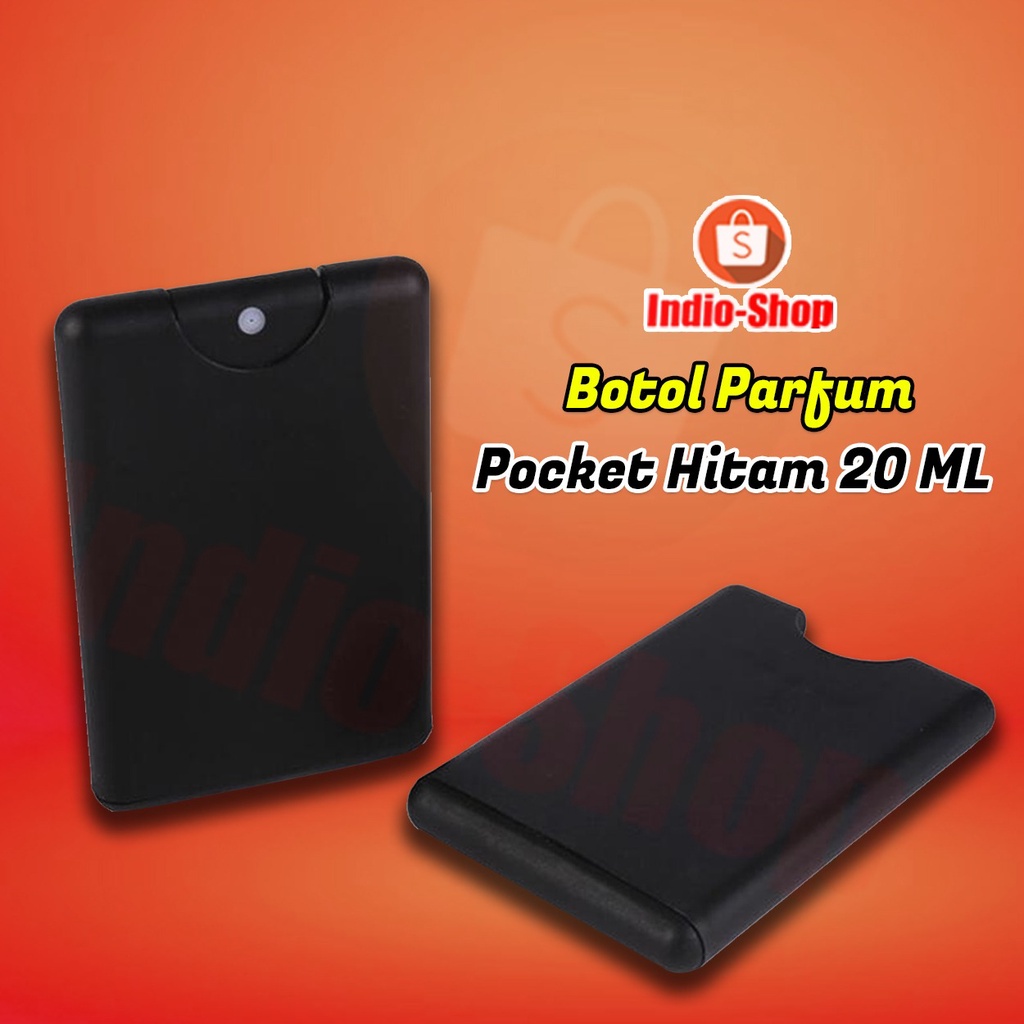 Jual Botol pocket 20ml/reffil parfum/hitam polos/transparan/ TERMURAH ...