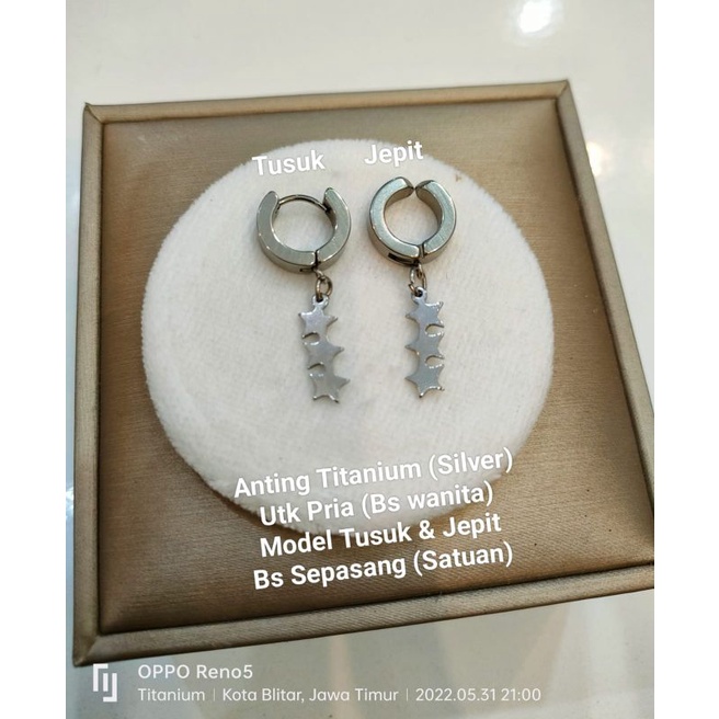 Jual anting pria titanium model Jurai K-Pop 08 | Shopee Indonesia