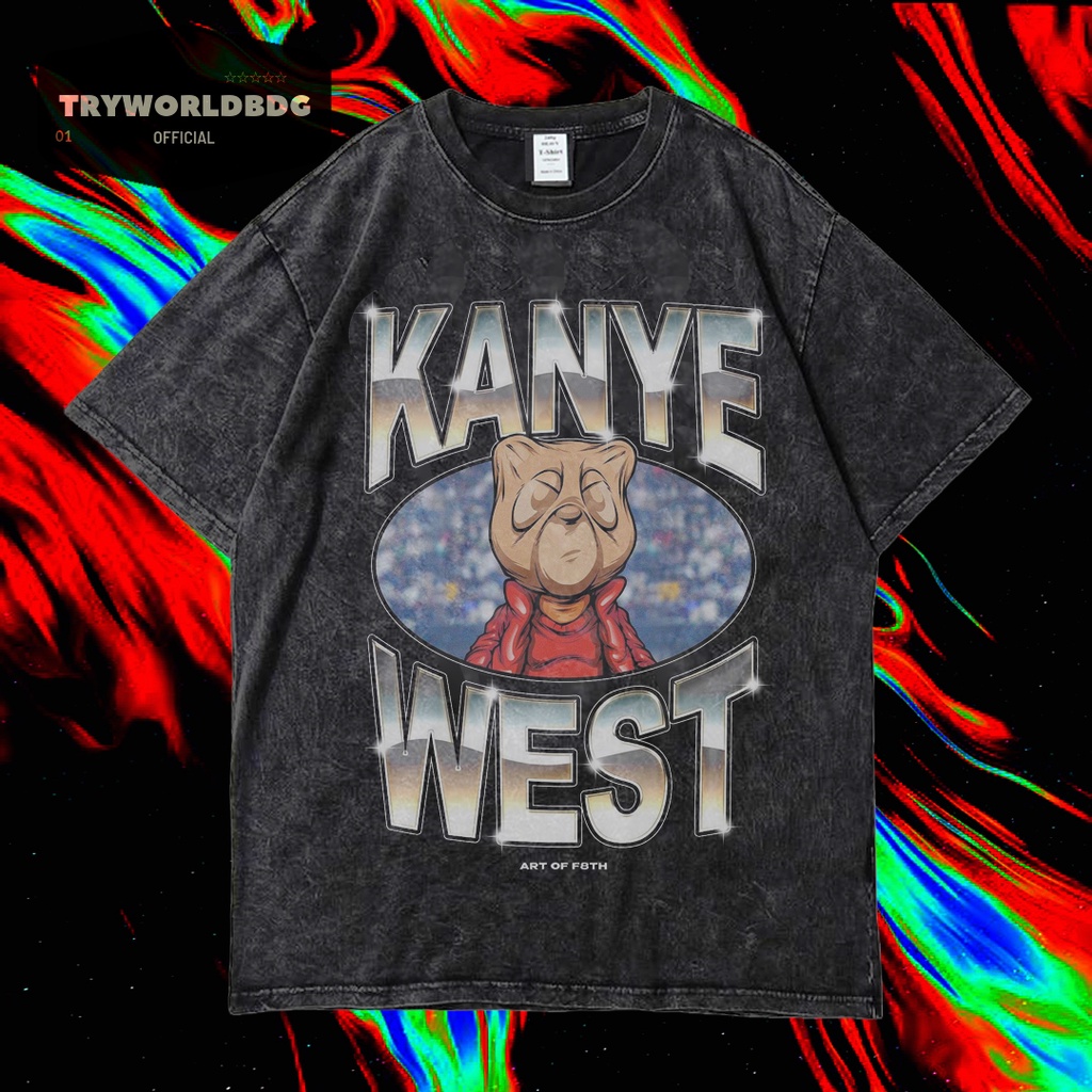 Jual KAOS OVERSIZED / KAOS WASHED / OVERSIZED T SHIRT / KAOS KANYE WEST ...
