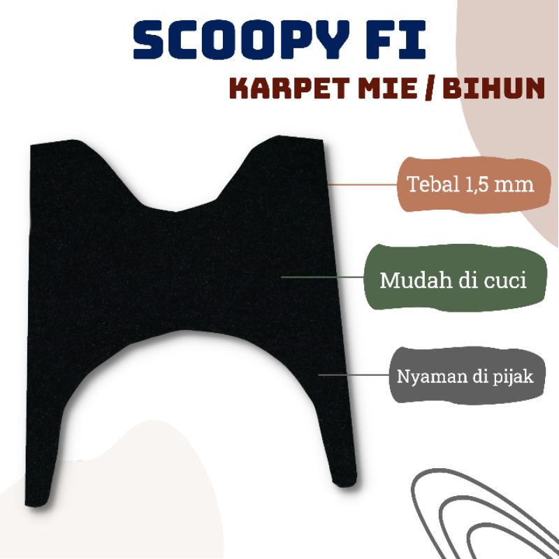 Jual Karpet Mie / Bihun buat Scoopy Fi | Shopee Indonesia