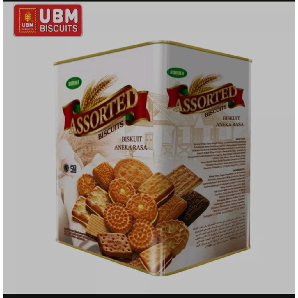 Jual TERMURAH 1 DUS ISI 6 BISCUITS ASSORTED BORNEO 650 GRAM/ BISKUIT ...