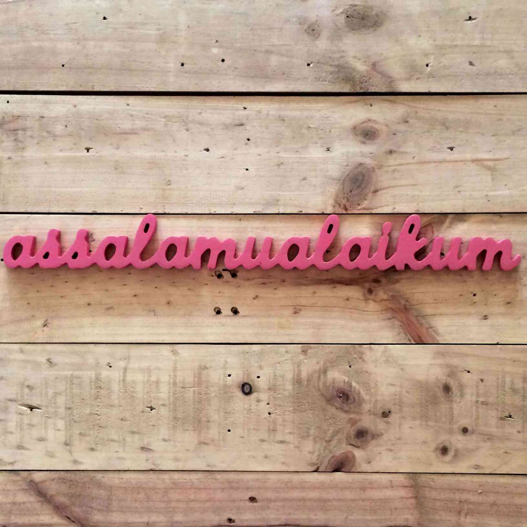 Jual Hiasan Dinding Tulisan Timbul Kaligrafi Assalamualaikum (Font ...