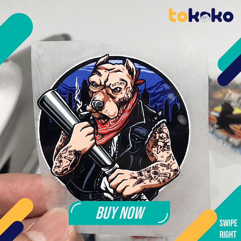 Jual Stiker Sablon Setrika Animals Retro Sablon DTF Sablon Gosok Gambar ...