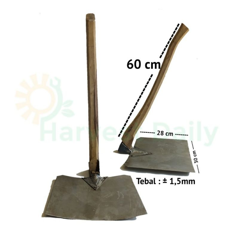 Jual Cangkul Pacul Pasir Lebar + Gagang Kayu | Shopee Indonesia