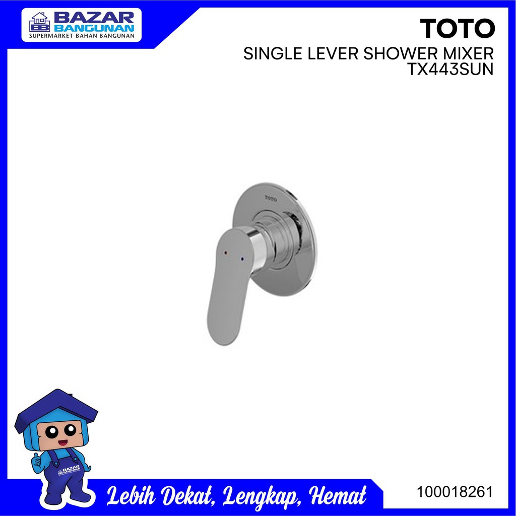 Jual Toto - Keran / Kran Shower Tanam Mixer Single Lever Tx 443 Sun ...