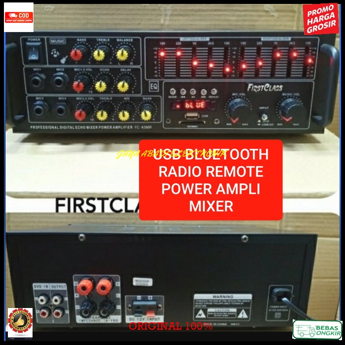 Jual G485 ORI ampli bluetooth Power Amplifier bluetoot Equalizer mixer ...