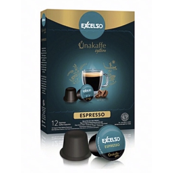 Jual Excelso Unakaffee Espresso Coffee Capsule 12pcs | Shopee Indonesia