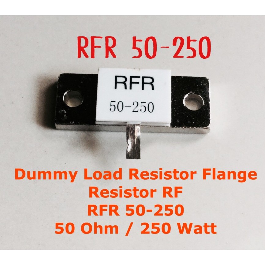 Jual Resistor RF Flange 50 Ohm 250 Watt RFR 50-250 Dummy Load Resistor ...