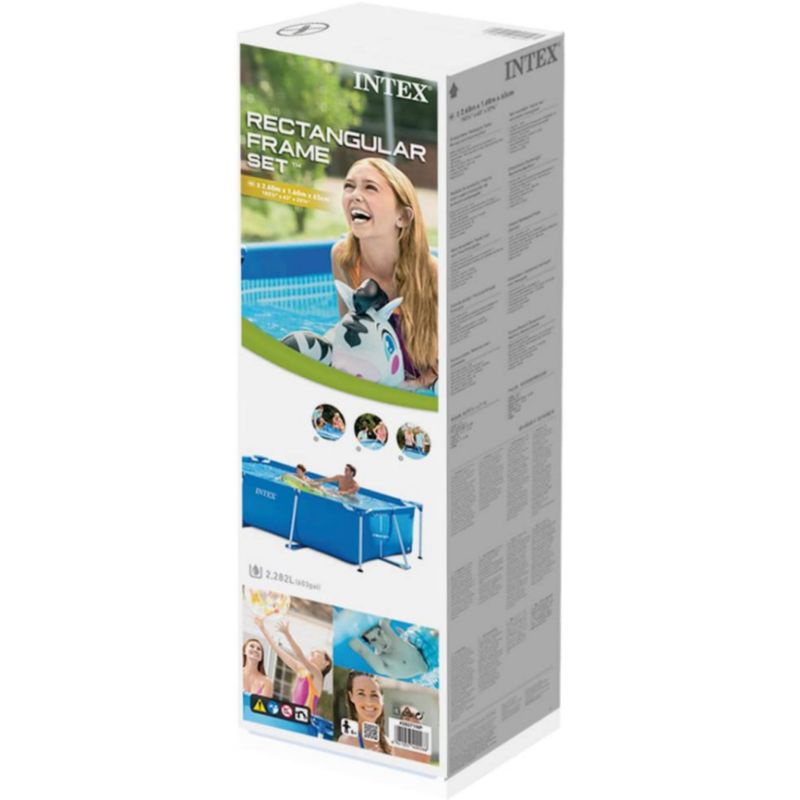 Jual Intex 28271 metal frame rectangular pool set kolam renang | Shopee ...